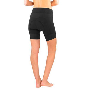 Women's Black Cycling Padded Short | Shebeest