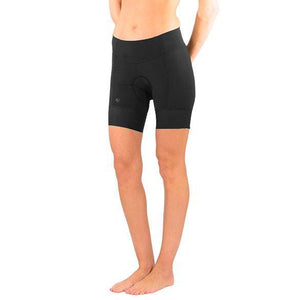 Women's Black Cycling Padded Short | Shebeest